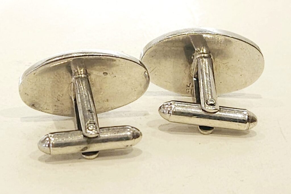 Unusual Sterling Silver cufflinks - Overstrand Hospice